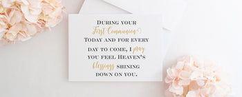 10 First Communion Gift Card Messages to Celebrate Her Faith – Little ...