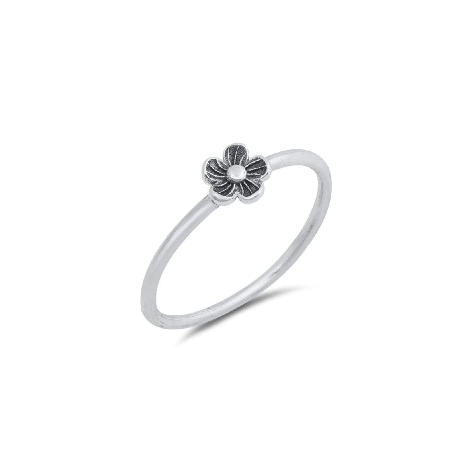 Little Bloom Ring in Silver – Little Girl's Pearls