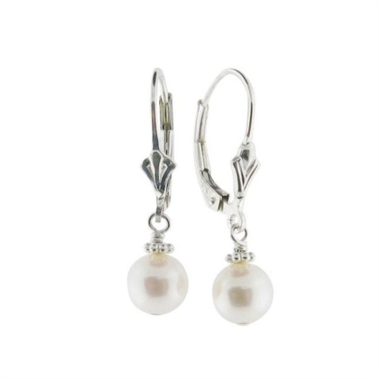 Precious Pearl and Daisy Lever Back Earrings – Little Girl's Pearls