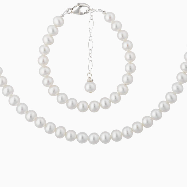 Baby Pearl Necklace & Bracelet: 1st Birthday Jewelry Sets l LGP ...